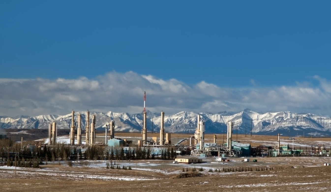 Gas plant near Canadian Rockies – ASKMigration: Canadian Lifestyle Magazine