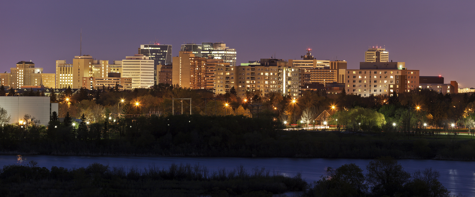Skyline of Regina, Saskatchewan at night – ASKMigration: Canadian ...
